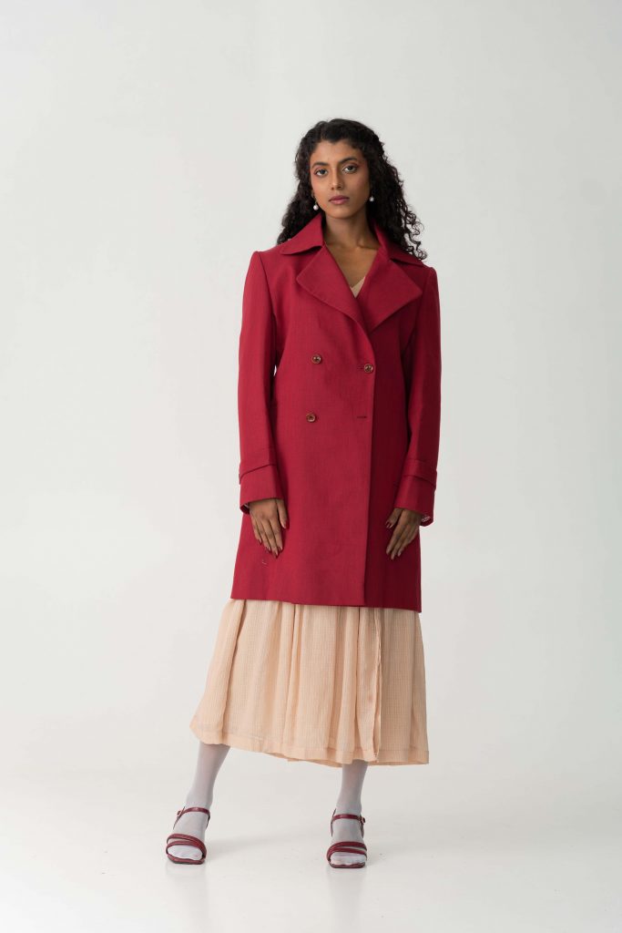 Cherry trench coat – URA MAKU