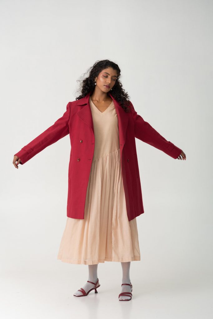 Cherry trench coat – URA MAKU